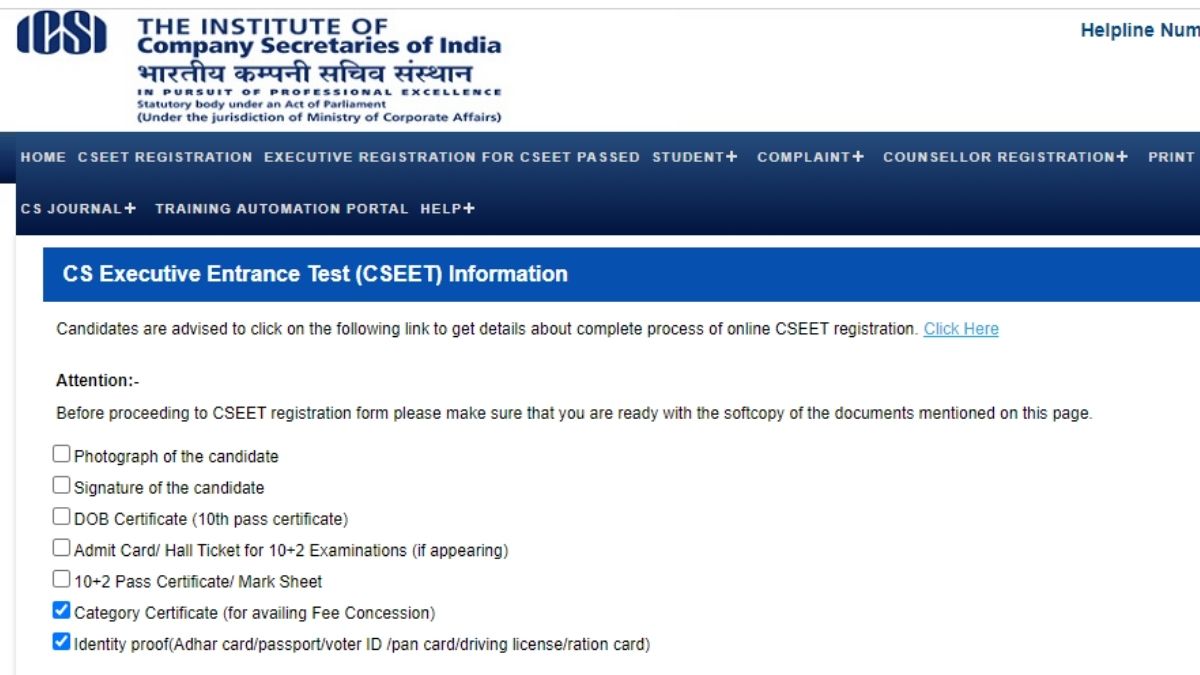 ICSI CSEET January: कंपनी सेक्रेटरी एक्जीक्यूटिव एंट्रेंस टेस्ट के लिए ... ICSI CSEET January: कंपनी सेक्रेटरी एक्जीक्यूटिव एंट्रेंस टेस्ट के लिए ...
